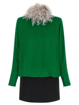 Valentino Garavani Georgette Dress - Green