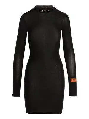 Heron Preston Zip Dress - Black