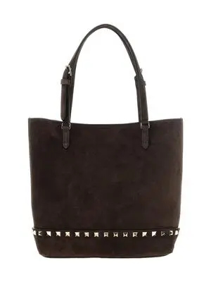 Valentino Garavani Rockstud' Small Shopping Bag - Brown