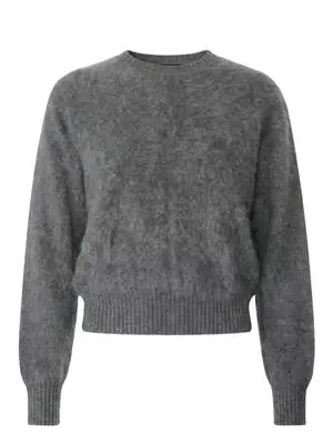 TOCCIN Talullah Brushed-knit Ribbed-trim Sweater - Grey