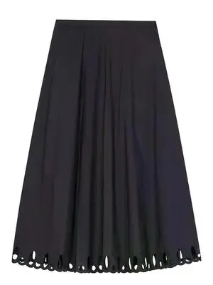 CLOSED Midi Embroidered Poplin Skirt