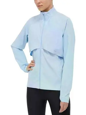 CASALL Zip-up Layered Windbreaker Jacket - Blue