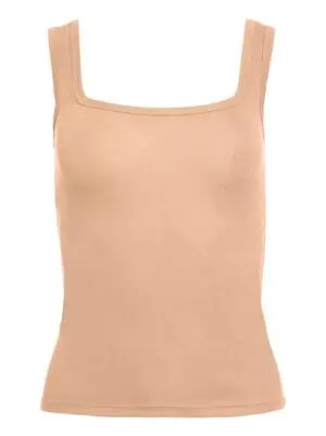 THE PARK Sawyer Square-neck Tank Top - Neutrals