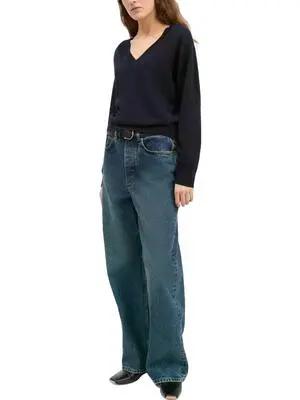 SKALL STUDIO Amethyst V-neck Sweater - Blue