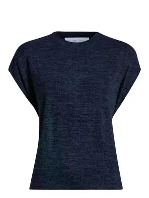 Proenza Schouler White Label Reeva Gathered T-shirt - Blue