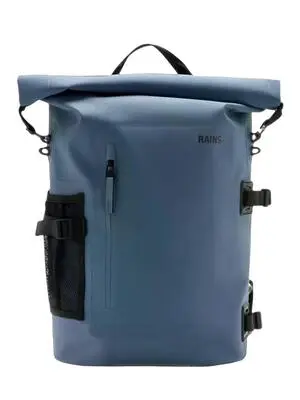 Rains Rolltop Opening Backpack Blue