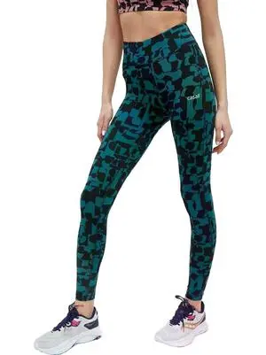 CASALL Abstract-print Leggings Green