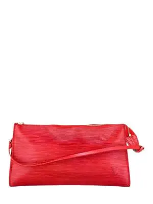 LOUIS VUITTON Pochette Accessoires Epi Leather Clutch Bag - Red