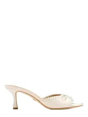 Badgley Mischka Yaritza Bow-detail Sandals White