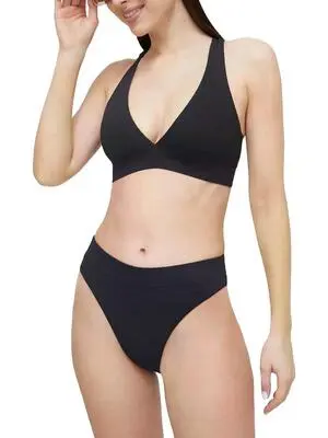 CASALL Cross-back Bikini Top - Black
