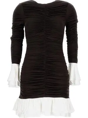 ROTATE BY BIRGER CHRISTENSEN Mini Ruched Dress - Multicolor