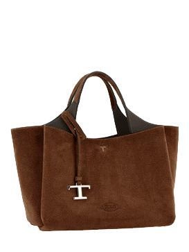 TOD'S Apa 2 Handles Mini Suede Bag - Multicolor
