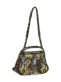 Dries Van Noten Houlder Bag With Embroidered Bead And Sequin Floral Motifs - Multicolor