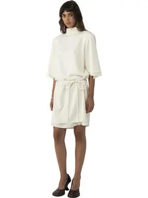 Arakii Belted Mini Dress - Off-white