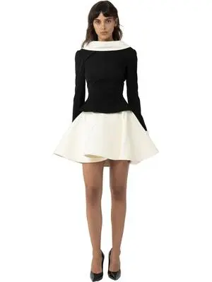 Arakii Bell Mini Skirt - Off-white
