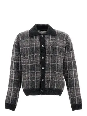 OUR LEGACY Our Legacy Men Fuzzy Alpaca Blend Polo Sweater