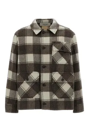 GOLDEN GOOSE Journey Check Boxy Shirt Jacket - Multicolor
