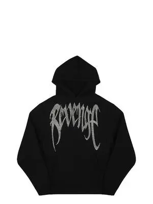 REVENGE Bejeweled Arc Logo Hoodie - Black