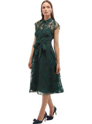 HOBBS LONDON Tess Dress - Evergreen