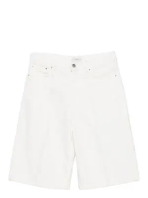 TOTEME Denim Cotton Bermuda Shorts - Multicolor