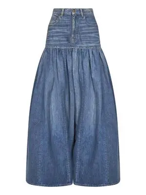 Chloé Chloé Women Blue Denim High-Waisted Balloon Jeans Multicolor