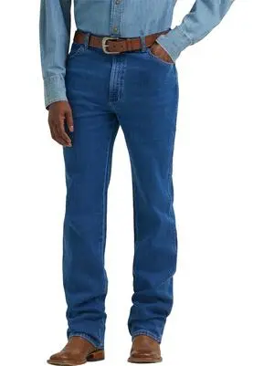 Wrangler Western Tough Lite Slim Fit Bootcut Jeans - Stone