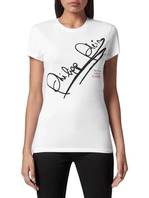 Philipp Plein T-shirt Round Neck Signature - White
