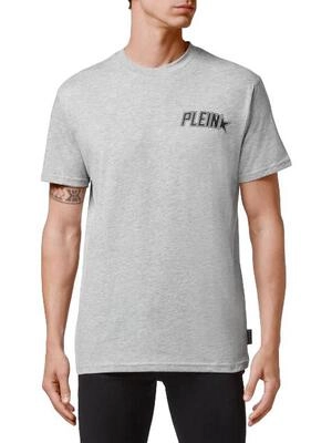 Philipp Plein T-shirt Round Neck Ss Men Grey