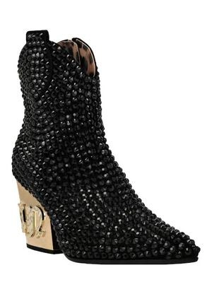Philipp Plein Boots High Heels Mid Gothic Plein - Black