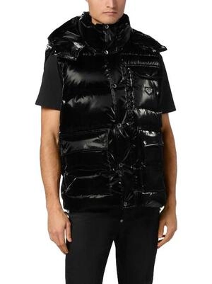 Philipp Plein Down Vest - Black