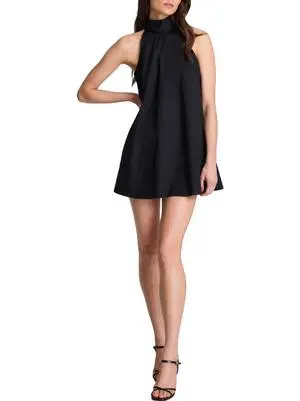 KENNETH COLE COLLECTION Tie Back Sleeveless Minidress - Black