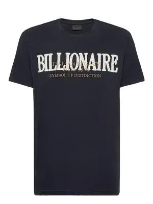 BILLIONAIRE T-shirt Round Neck Men Darkblue