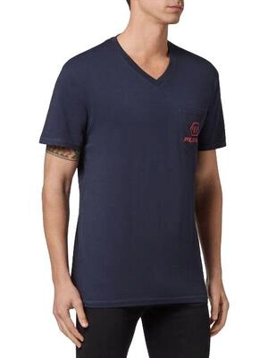 Philipp Plein T-shirt V-neck - Navy