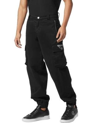 Philipp Plein Cargo Pants Greatness - Black