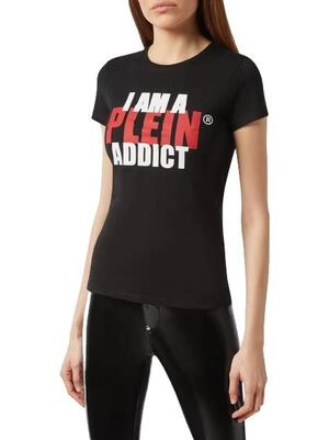 Philipp Plein T-shirt Round Neck Statement - Black