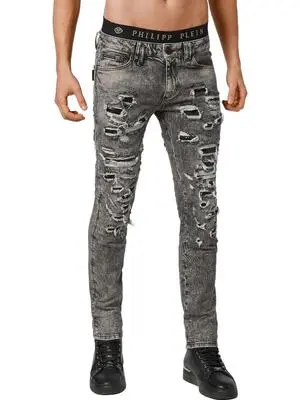 Philipp Plein Jeans Slim Fit - Graypowder