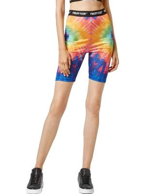 Philipp Plein Short Trousers Tie Dye Women Multicolor