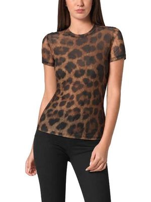 Philipp Plein Tulle Sexy Pure Fit T-shirt - Leopard
