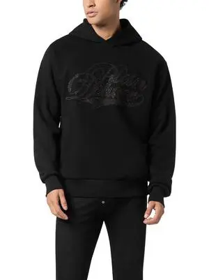 Philipp Plein Hoodie Sweatshirt Plein Deluxe Stones - Black/black