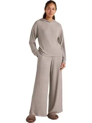 HAVEN WELL WITHIN Resti Brushed Rib Knit Drawstring Pants - Mushroom