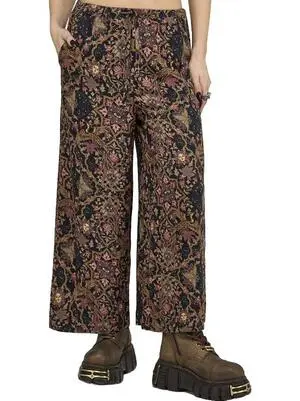 DISTURBIA Mythos Wide Leg Trousers - Black