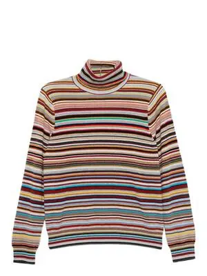 Paul Smith Signature Stripe Roll Neck Sweater - Multicolor