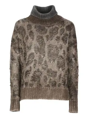 Avant Toi Cashmere Turtle-neck Jumper - Multicolor