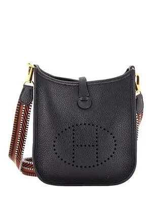 Hermès Tpm Evelyne Bag Gen Iii Clemence Black