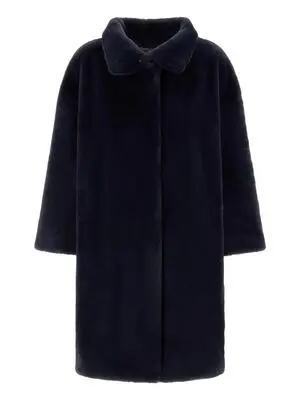 Herno Faux Fur Coat - Blue