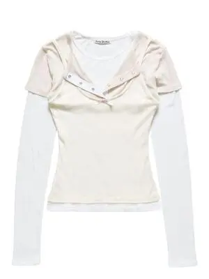 Acne Studios Layered Cotton T-shirt - Multicolor