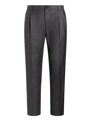 Dolce & Gabbana Pinstripe Virgin Wool Trousers Multicolor