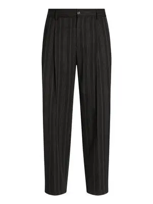 Dolce & Gabbana Pinstripe Wool Trousers - Multicolor