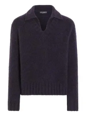Dolce & Gabbana Alpaca Blend Pullover - Grey