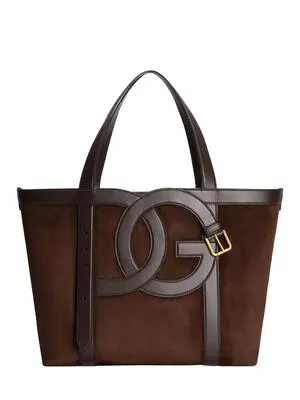 Dolce & Gabbana 3.5 Shopping Bag In Split Calfskin - Multicolor